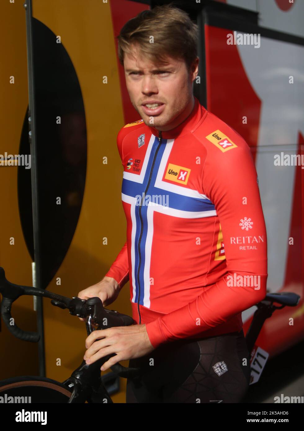TILLER Rasmus of UNO-X PRO CYCLING TEAM during the Binche - Chimay ...