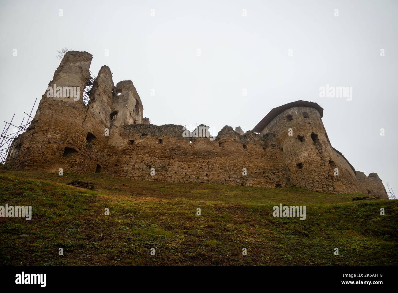 Ruins of the medieval Zborov (Makovica) Castle in Eastern Slovakia ...