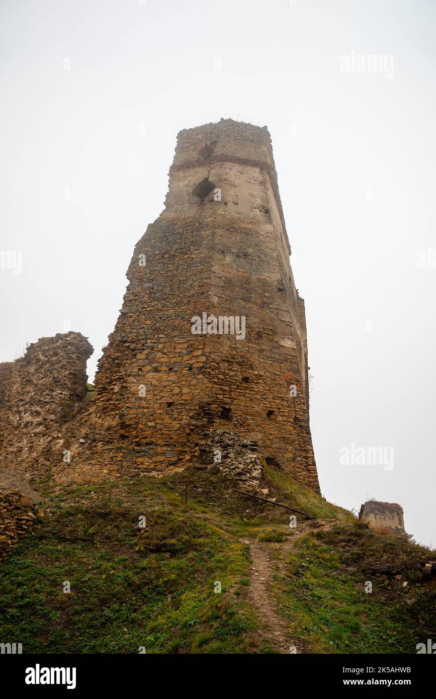 Ruins of the medieval Zborov (Makovica) Castle. Eastern Slovakia ...