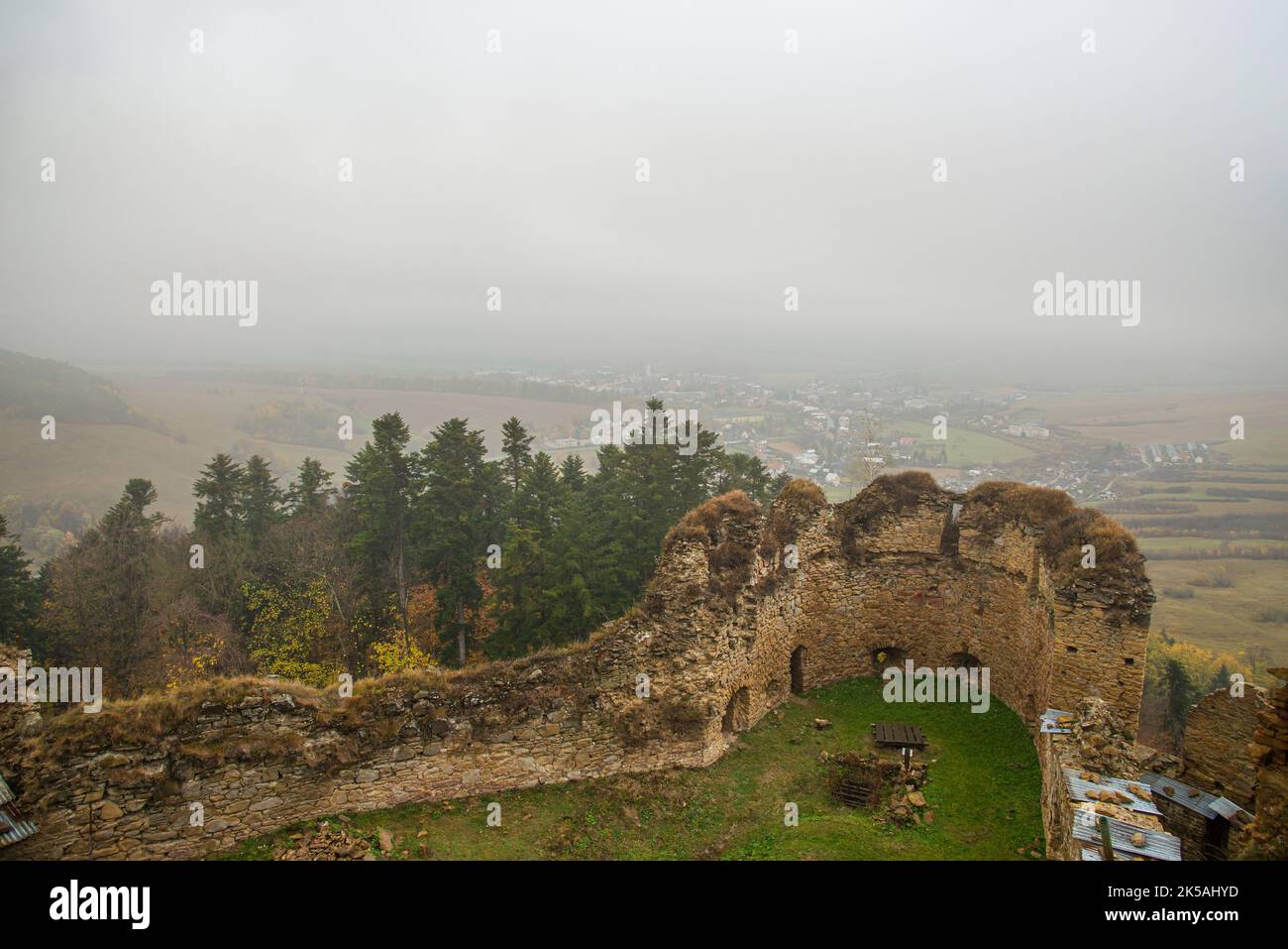 Ruins of the medieval Zborov (Makovica) Castle in Eastern Slovakia ...