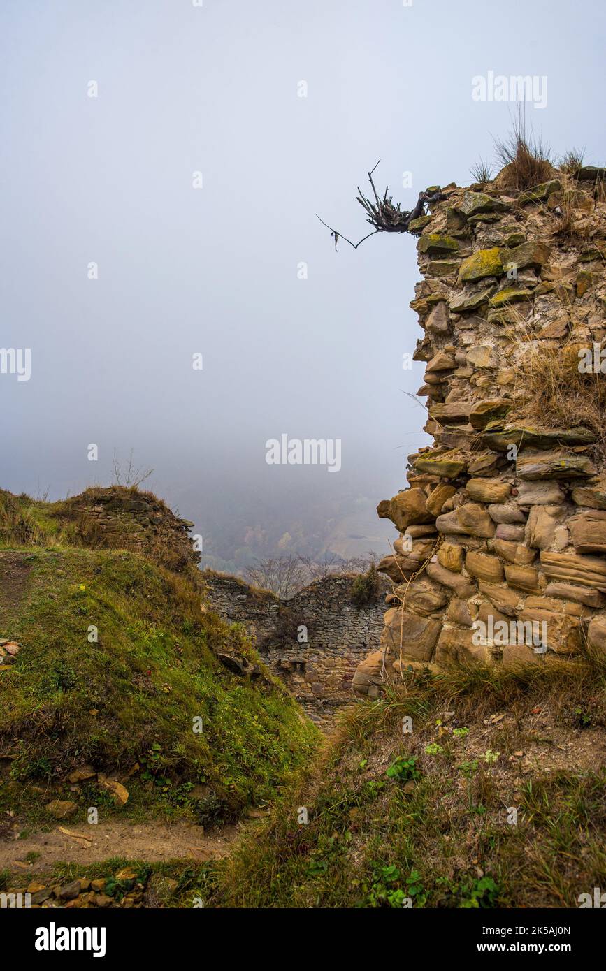 Ruins of the medieval Zborov (Makovica) Castle in Eastern Slovakia ...