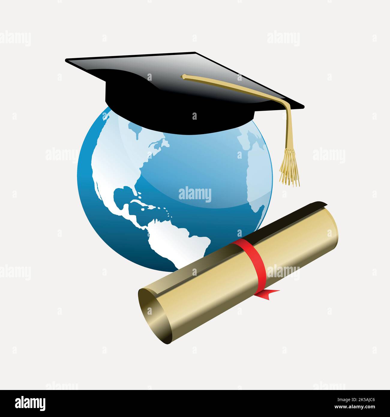 Global education collage element, cute illustration vector Stock Vector ...