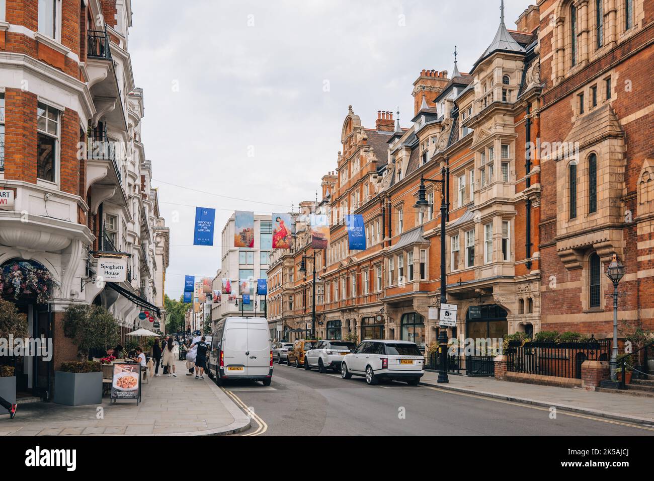 London, UK - September 1, 2022: View of Duke Street in Mayfair, an ...