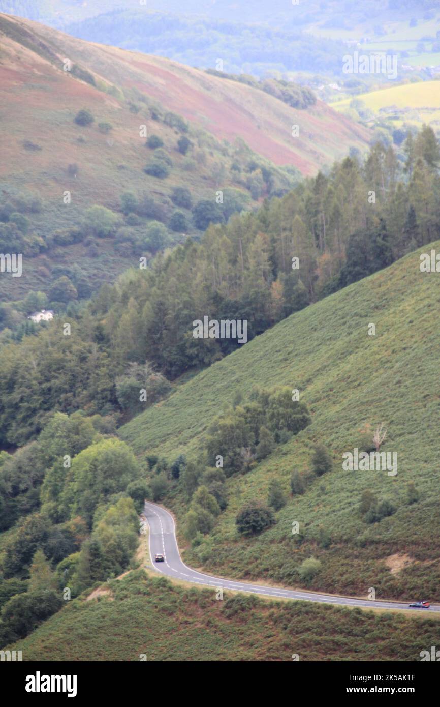 Horseshoe Pass in Wales Stock Photo - Alamy