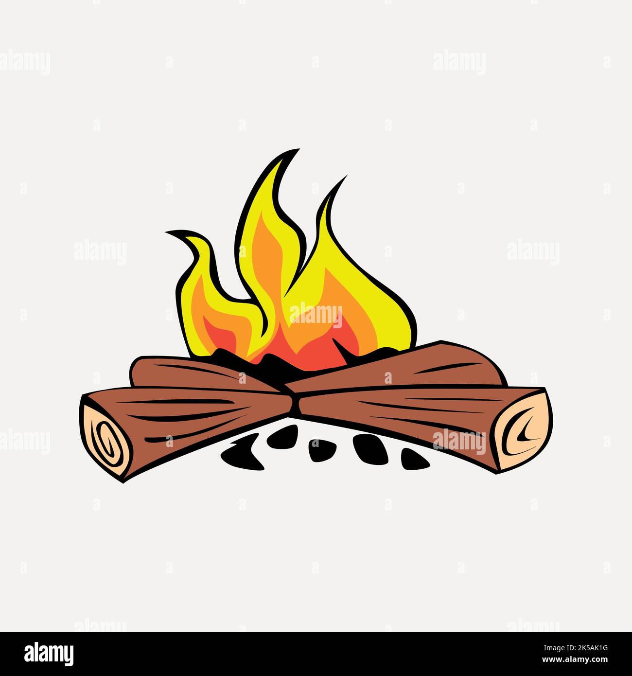 Campfire collage element hi-res stock photography and images - Alamy