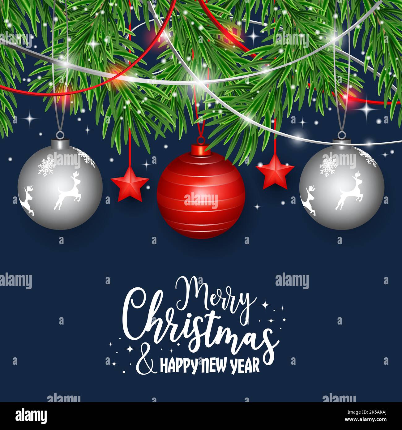 Vector new year background Stock Vector Images - Alamy