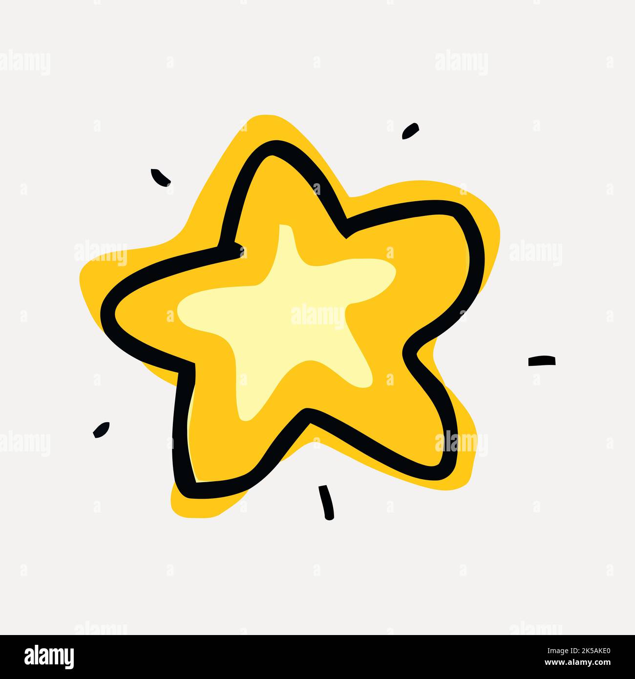 Star collage element, cute illustration vector Stock Vector Image & Art ...
