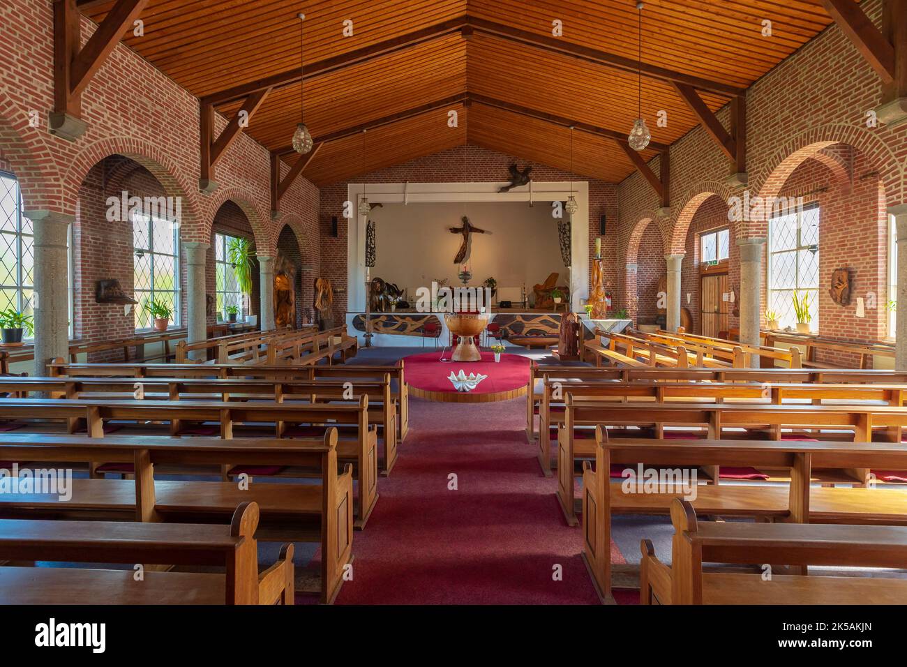 The Holy Barbara ( Heilige Barbara) catholic church in Breskens, Dutch ...