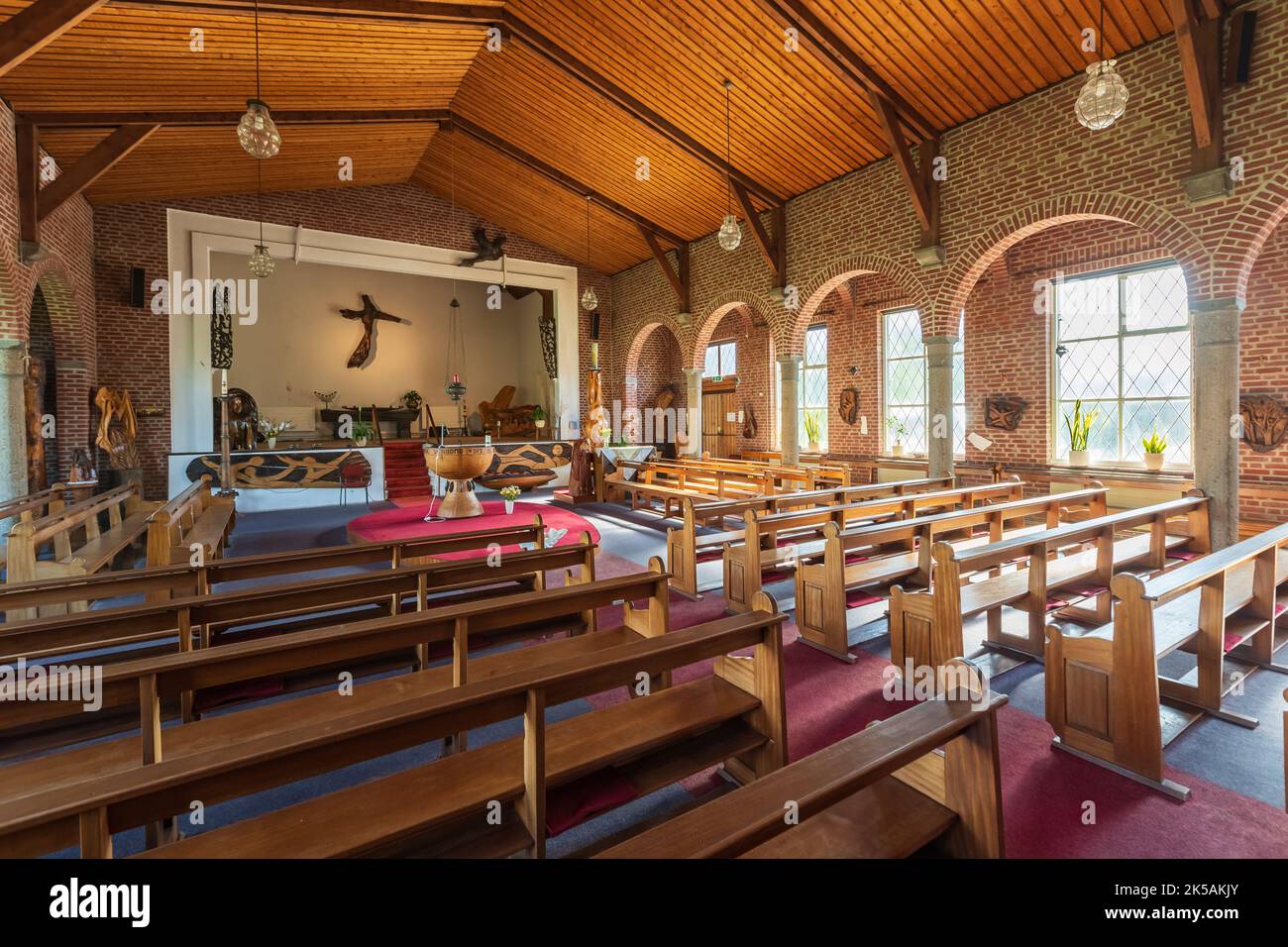 The Holy Barbara ( Heilige Barbara) catholic church in Breskens, Dutch ...