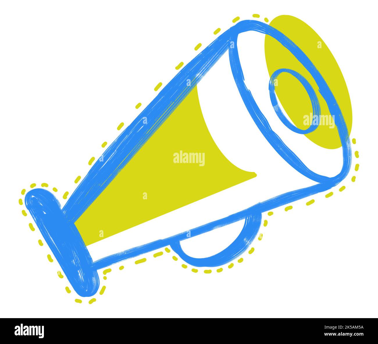 Loudspeaker illustration Cut Out Stock Images & Pictures - Alamy