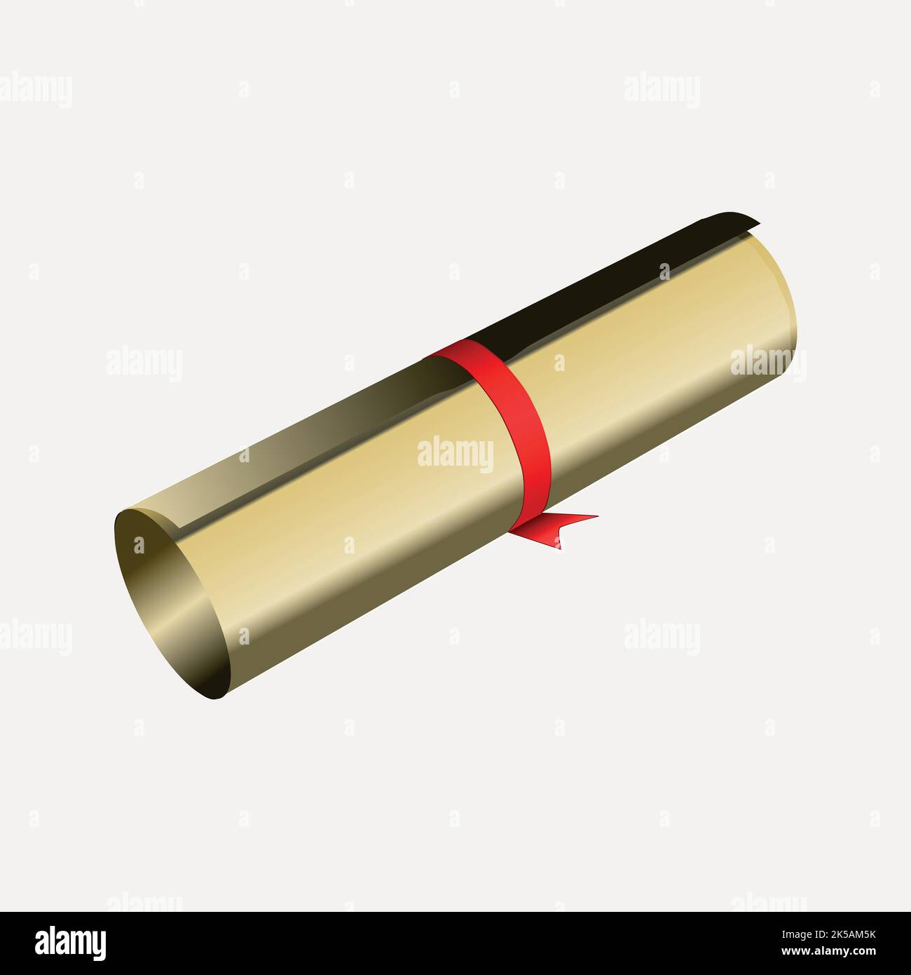 Diploma collage element, cute illustration vector Stock Vector Image ...