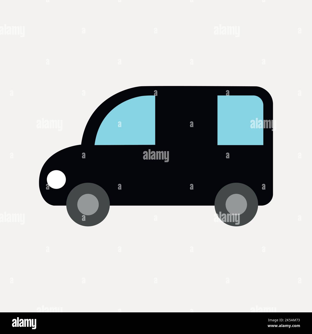 Black car collage element, cute illustration vector Stock Vector Image ...