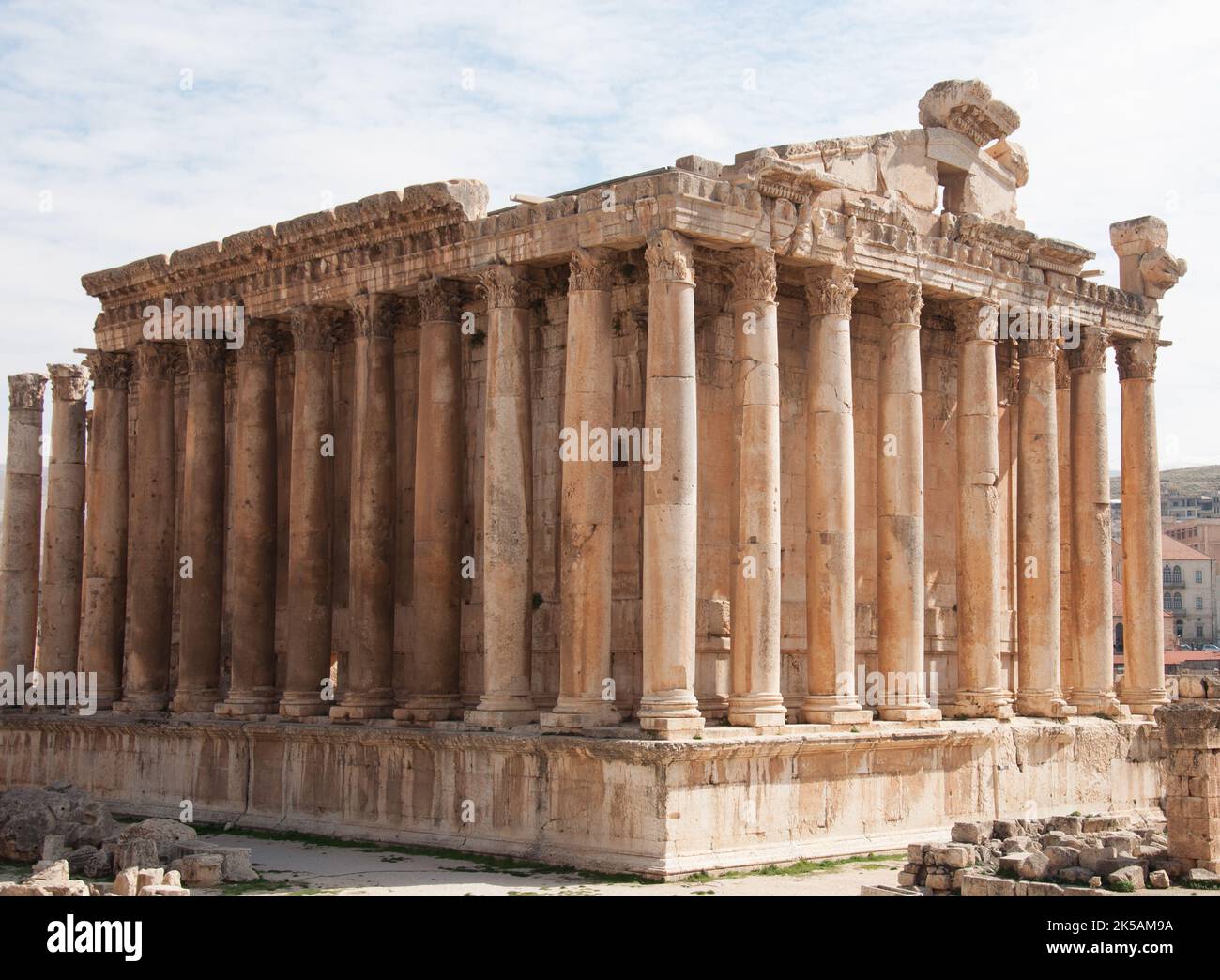 Temple of Bacchus, Heliopolis, Roman Remains, Baalbek, Lebanon, Middle ...
