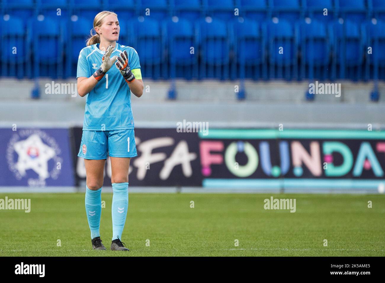 Poprad, Slovakia, 5th October 2022. Alberte Vingum Andersen of Denmark ...