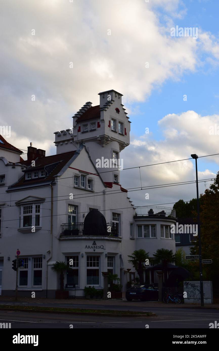 The old hunter's lodge in the East of Duesseldorf, build in 1897 by ...