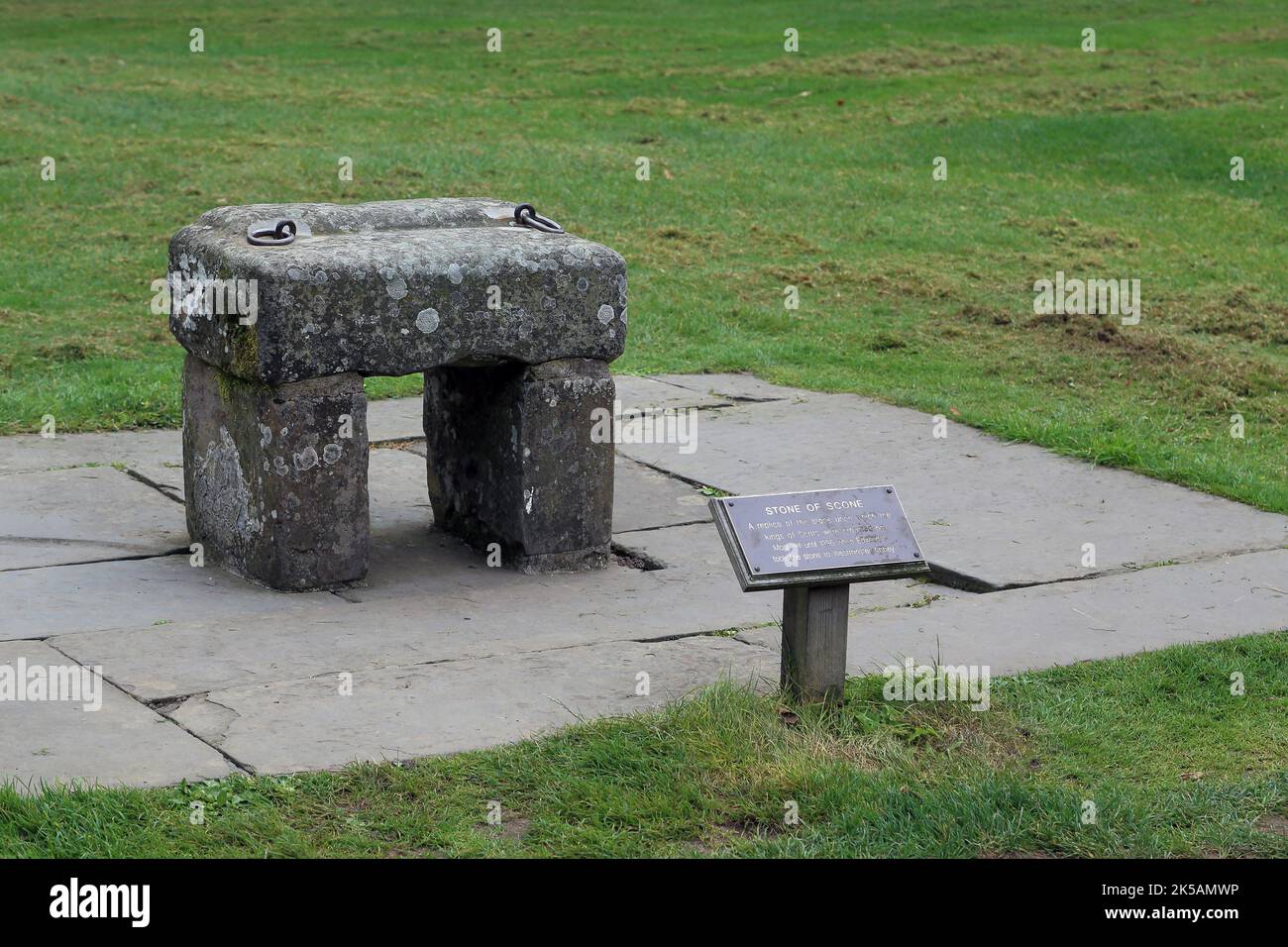 SCONE, GREAT BRITAIN - SEPTEMBER 11, 2014: This is a copy of the Stone ...