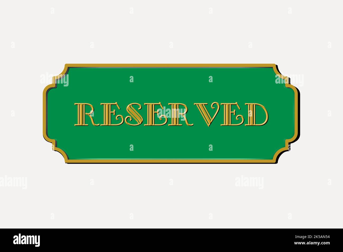 Reserved sign collage element, cute illustration vector Stock Vector ...