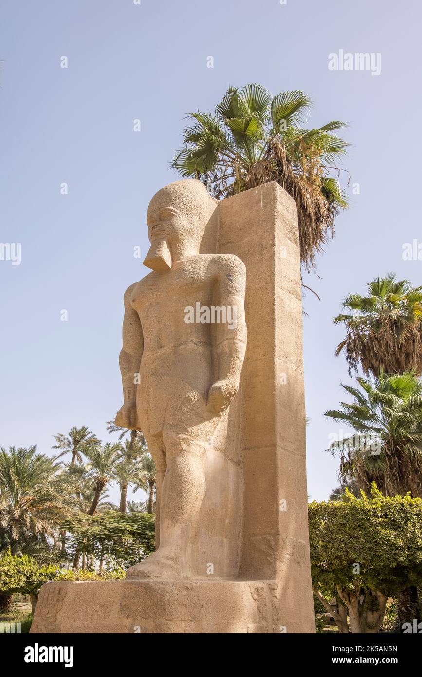 statue of rameses 2 in memphis the ancient capital of egypt a unesco ...