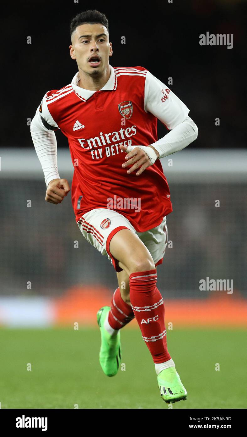 London, England, 6th October 2022. Gabriel Martinelli of Arsenal during ...