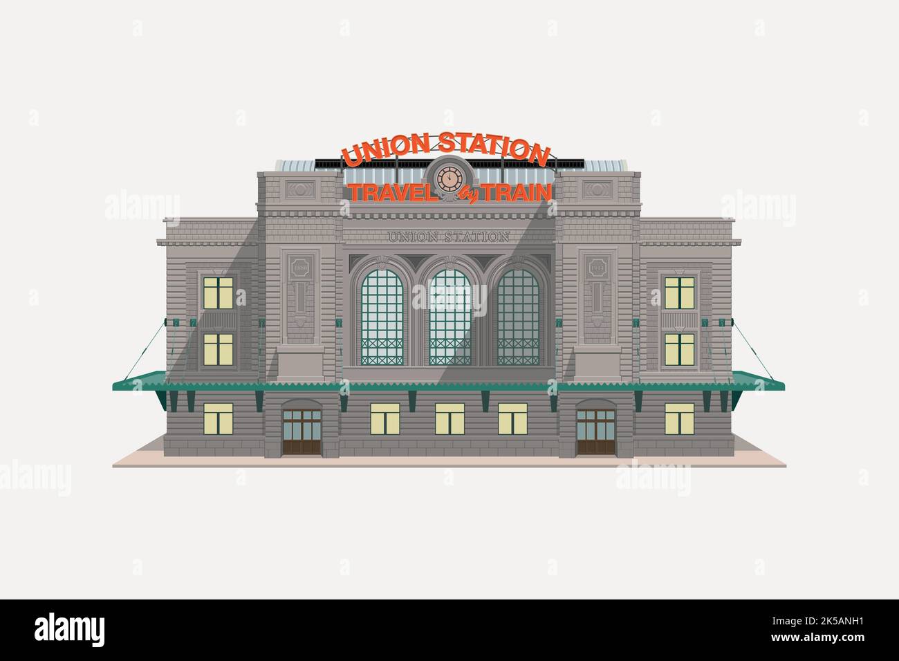 Union station Stock Vector Images - Alamy