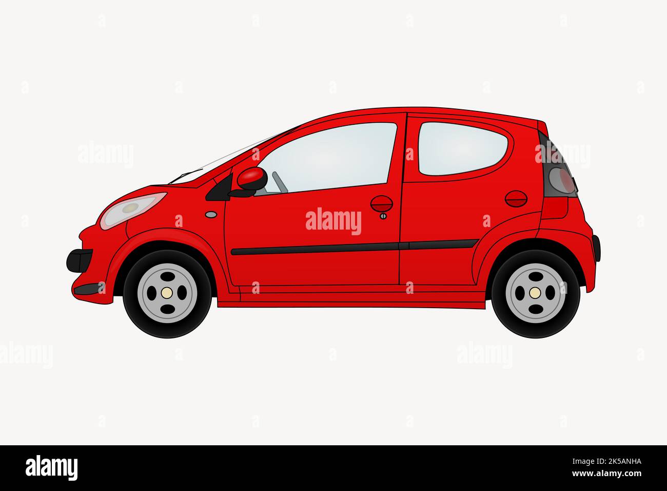 Red car collage element, vehicle illustration vector Stock Vector Image & Art - Alamy