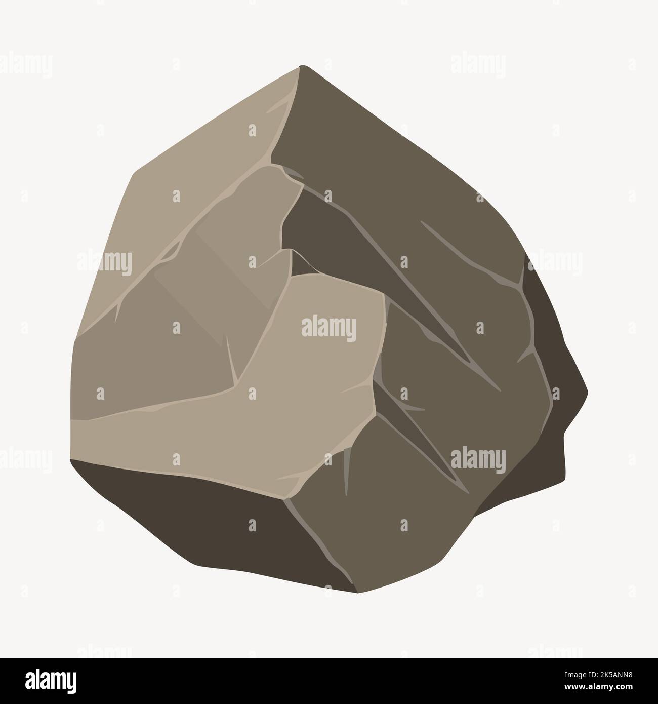 Stone collage element, rock illustration vector Stock Vector Image ...
