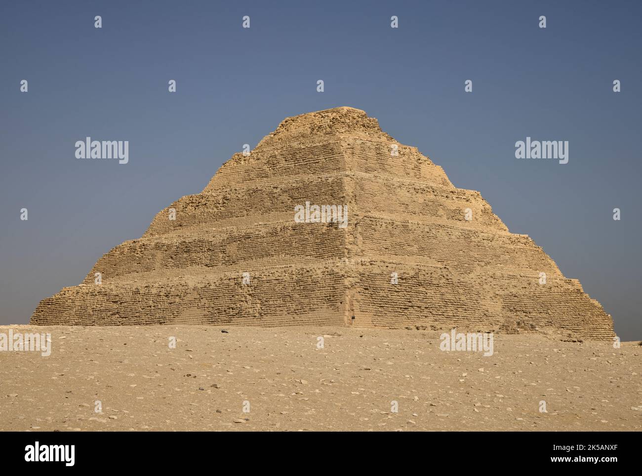 the step pyramid of djoser in the saqqara archaeological site egypt ...