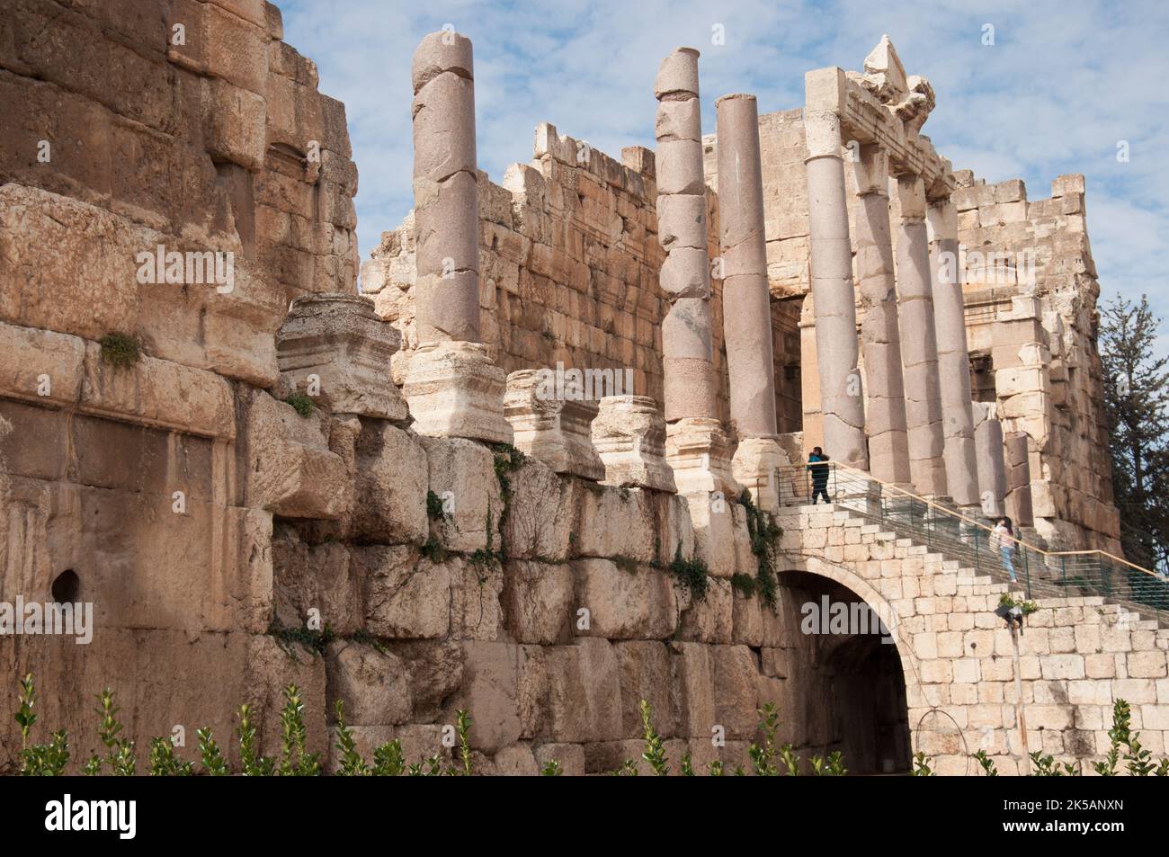 Entrance to the Forecourt, Heliopolis, Roman Remains, Baalbek, Lebanon ...