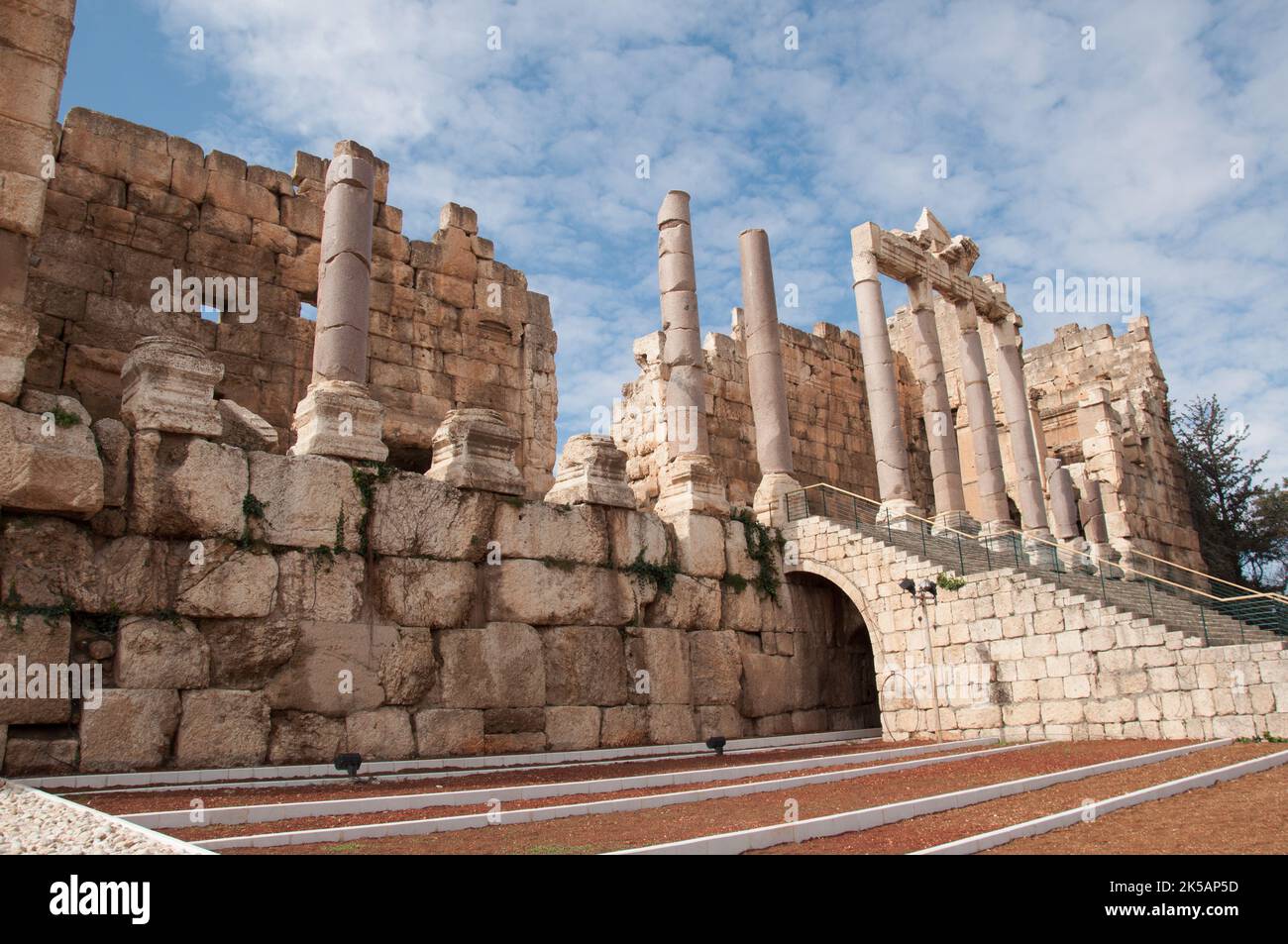 Entrance to the Forecourt, Heliopolis, Roman Remains, Baalbek, Lebanon ...