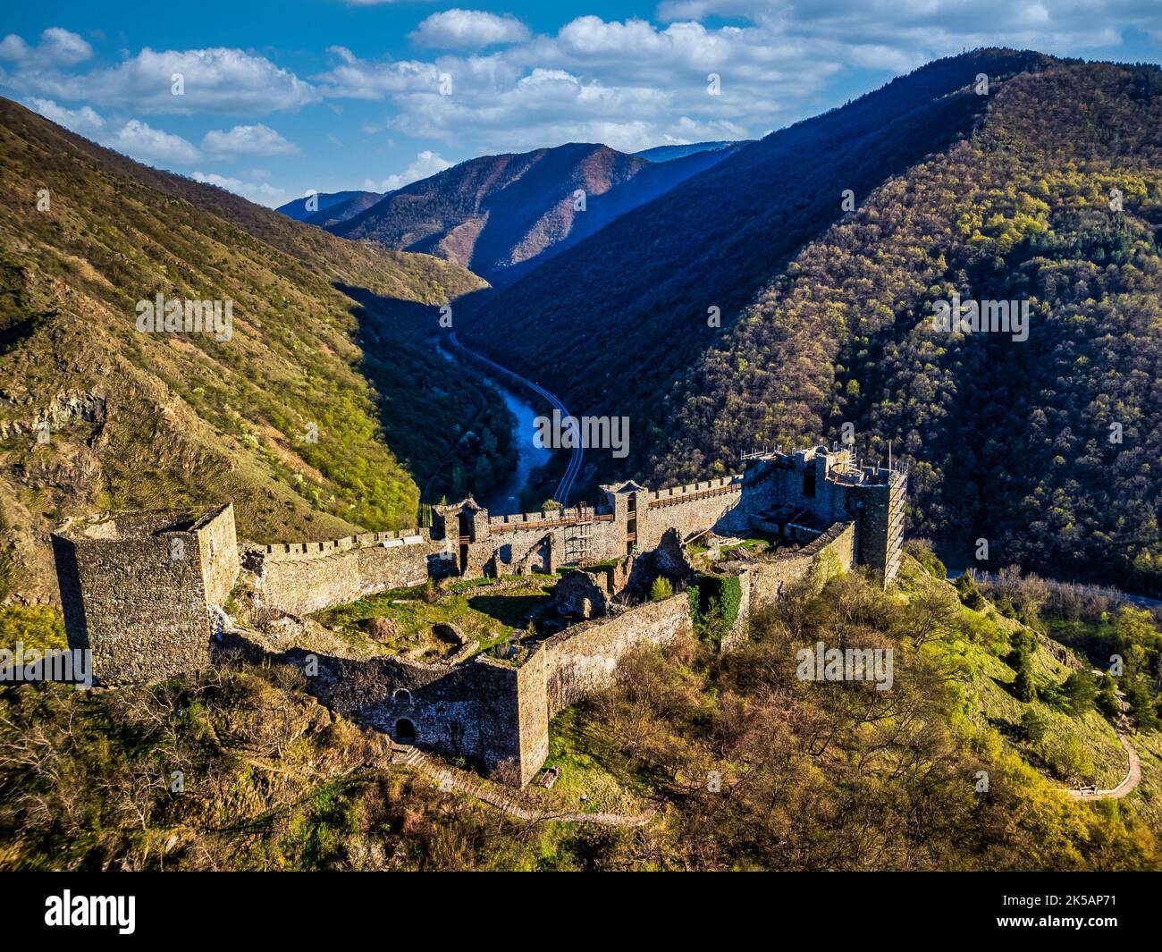 A beautiful view of Maglic Castle in Serbia Stock Photo - Alamy