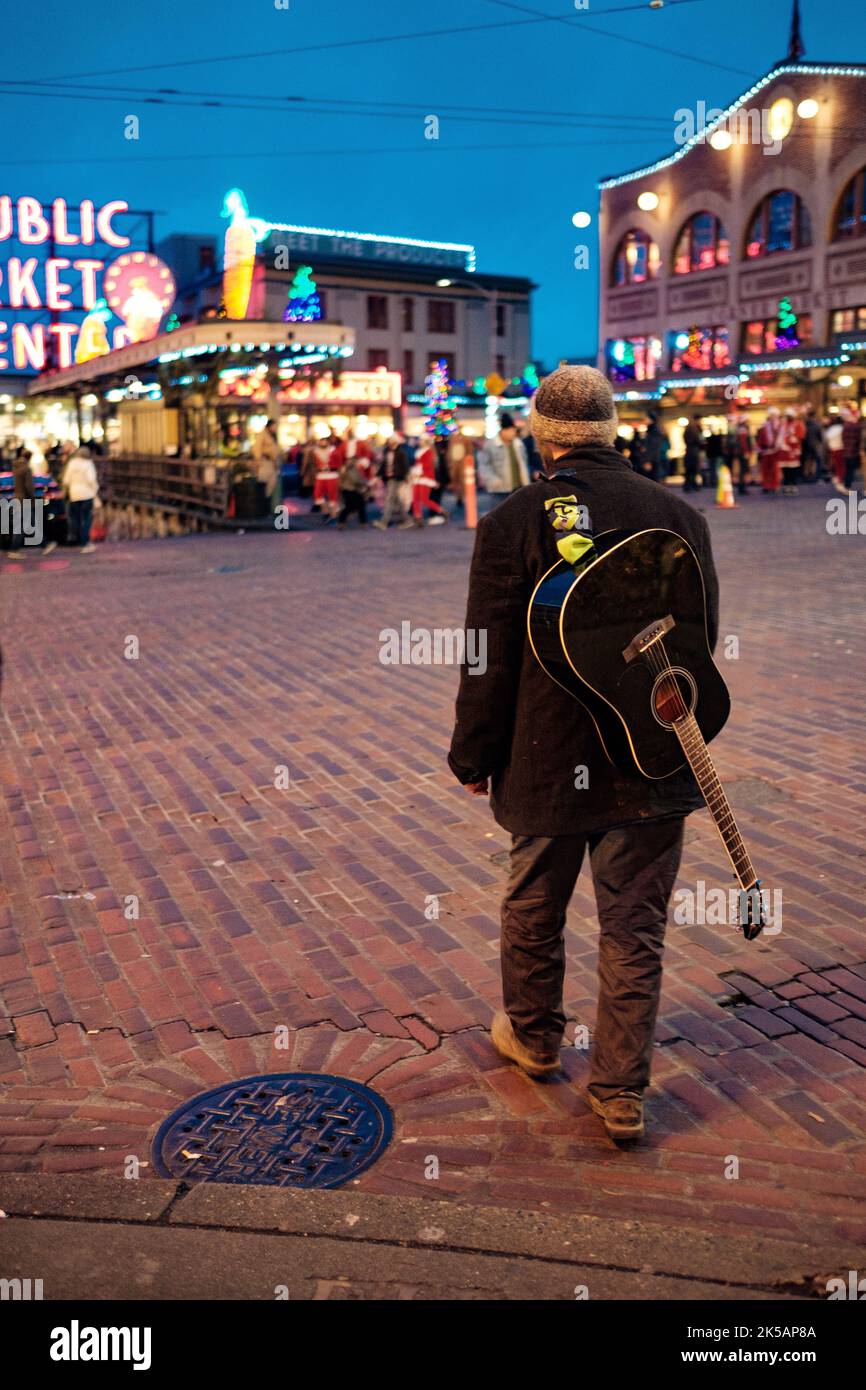 A masquerade ball on the street in Seattle, USA Stock Photo - Alamy