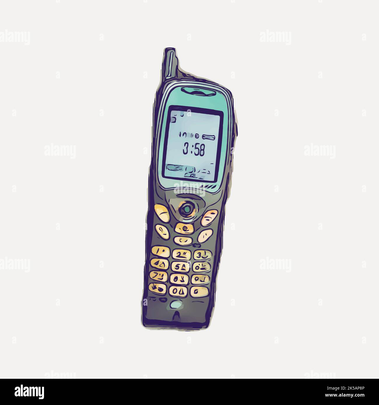 Classic phone collage element hi-res stock photography and images - Alamy