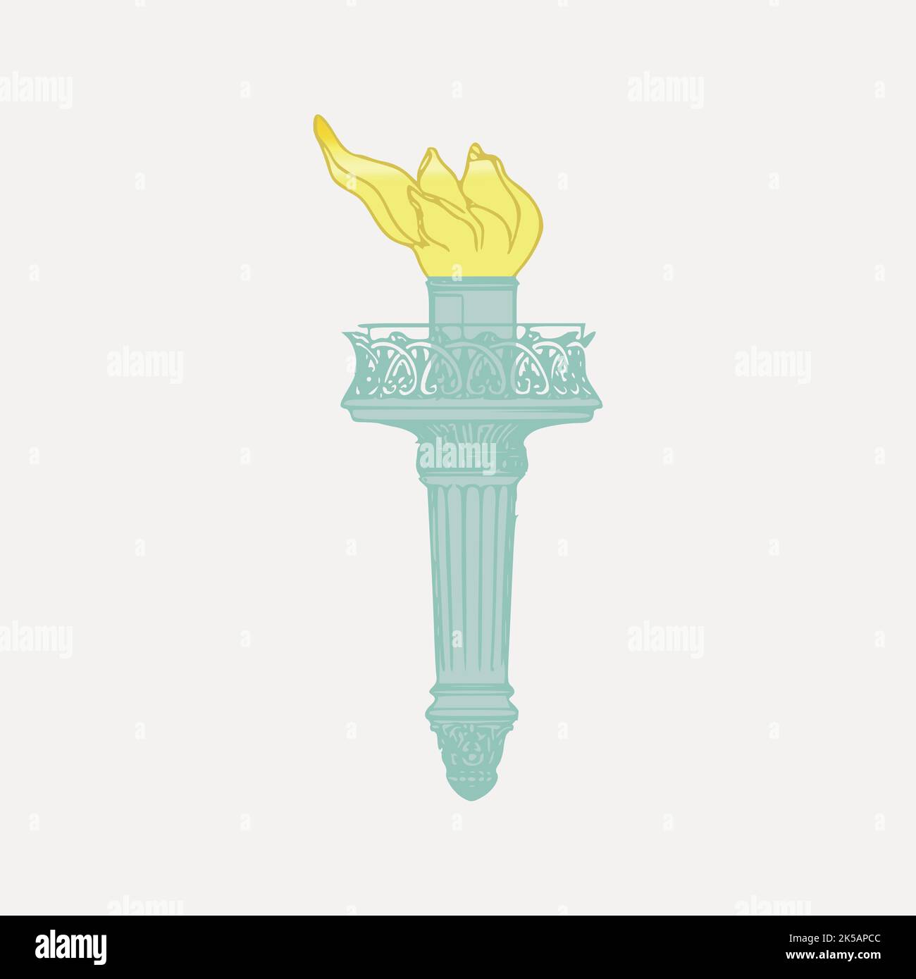 Torch collage element hi-res stock photography and images - Alamy