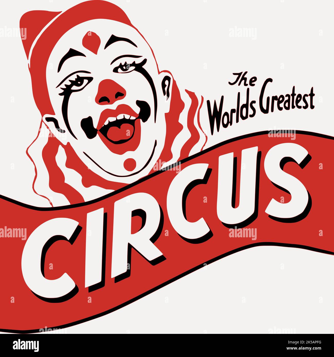 Clown circus collage element, cute illustration vector Stock Vector ...