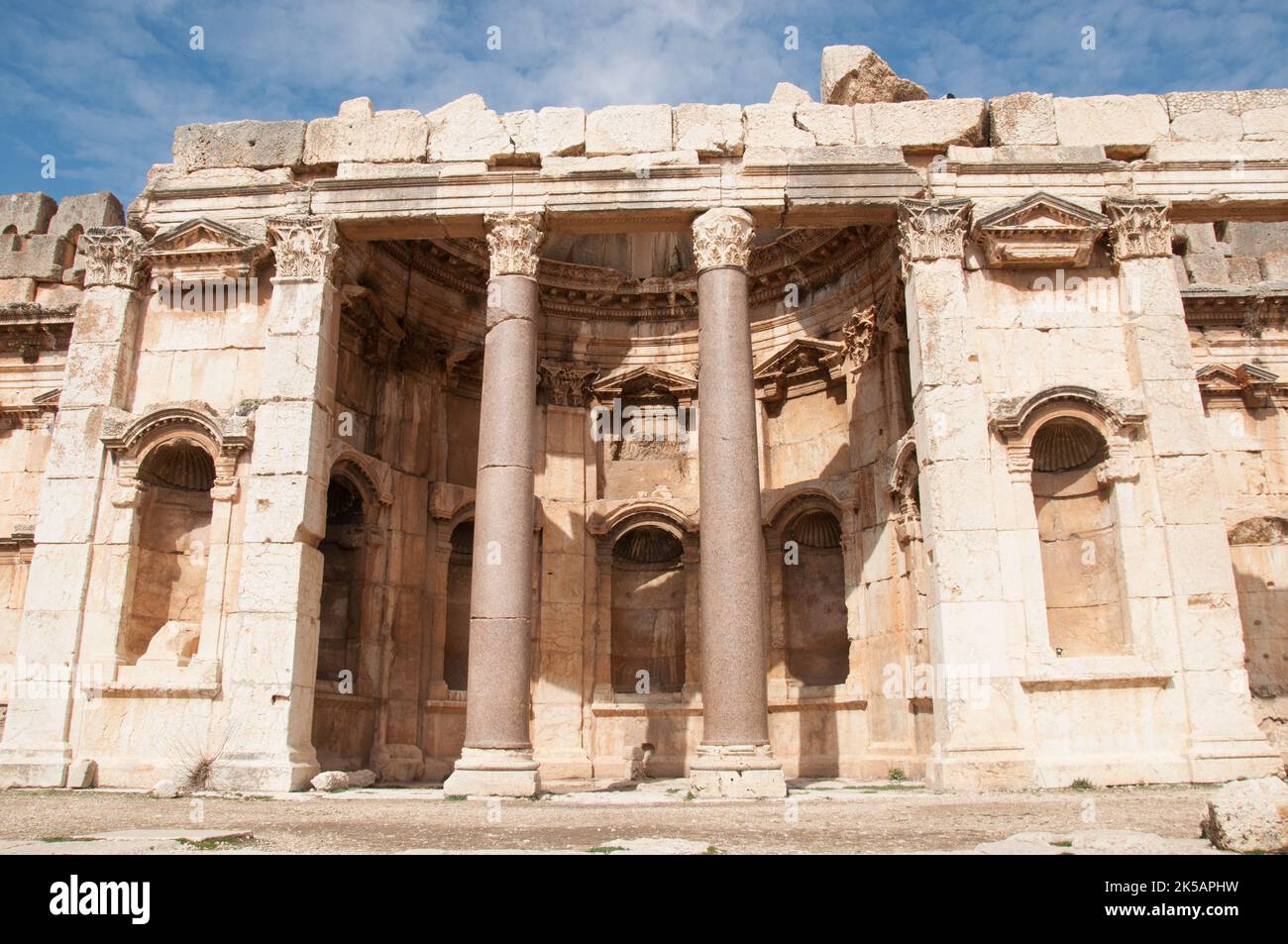 Alcove, Great Court, Heliopolis, Roman Remains, Baalbek, Lebanon ...