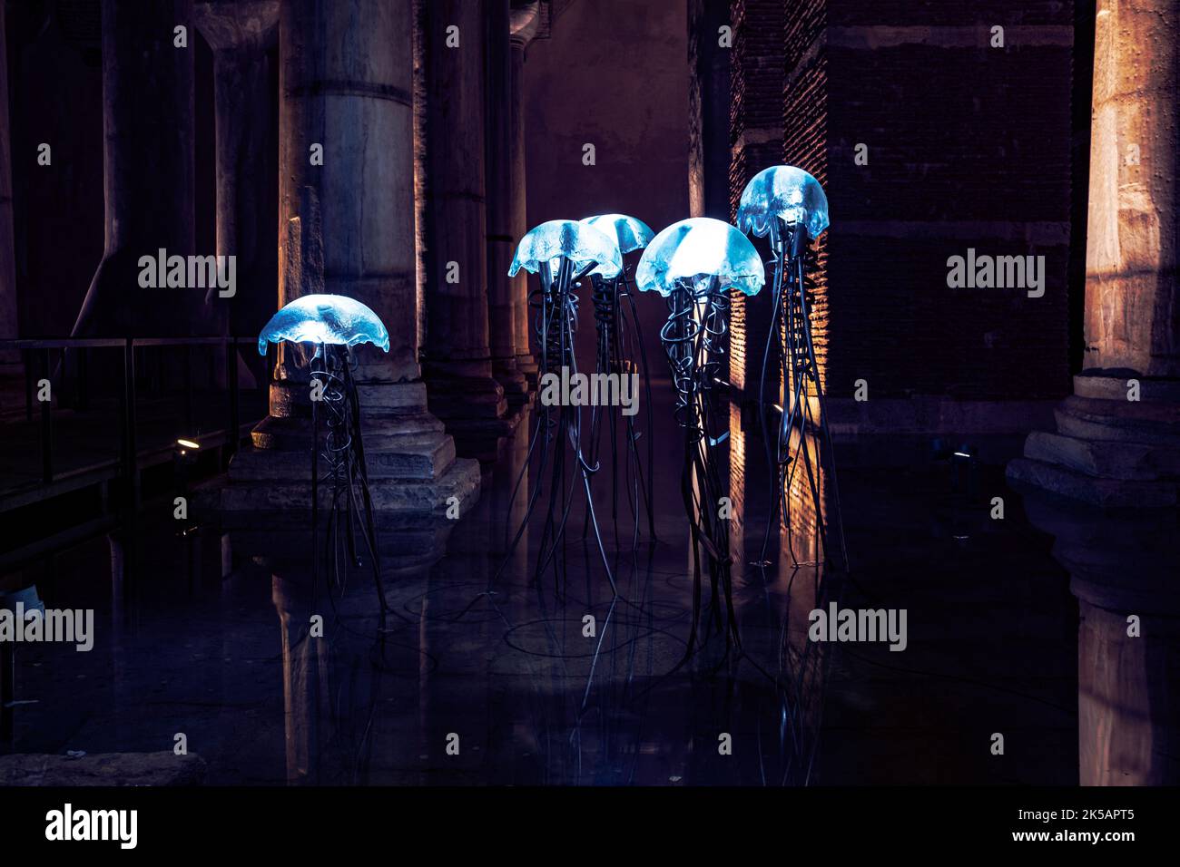 Basilica Cistern is one of favorite tourist attraction . Selective ...