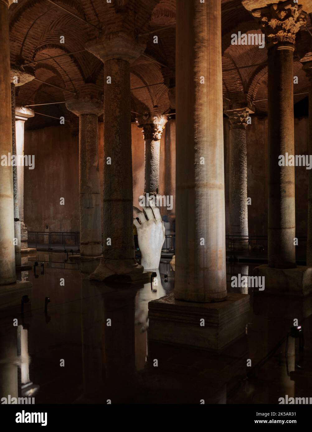 Yerebatan Sarayi-Basilica Cistern is one of favorite tourist attraction ...