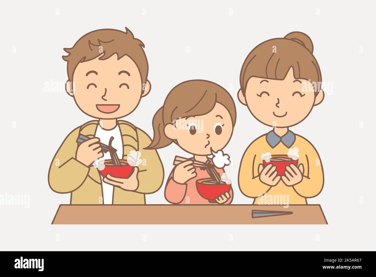 Family eating collage element, cute illustration vector Stock Vector ...