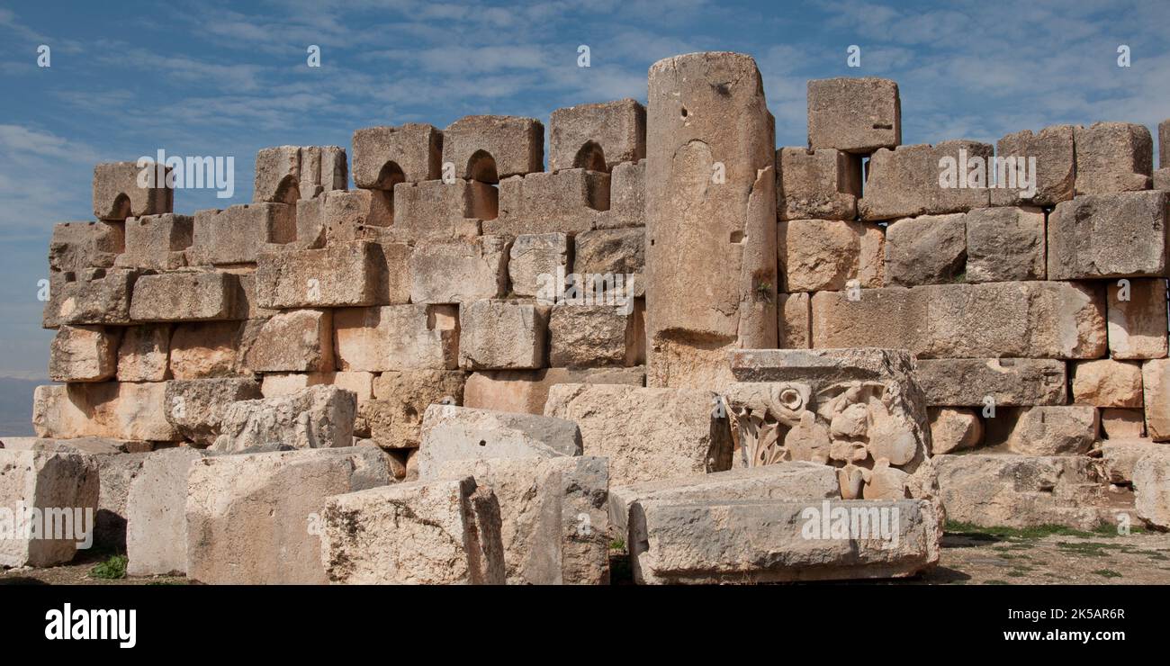 The Great Court, Heliopolis, Roman Remains, Baalbek, Lebanon, Middle ...
