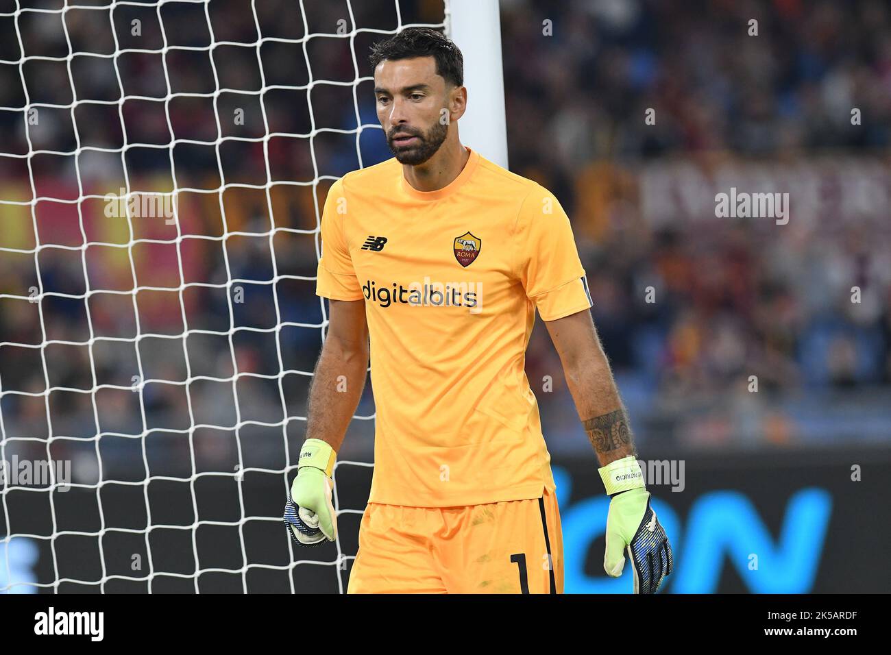 Rome, Italy , October 06th , 2022 Pictured left to right, Rui Patricio ...