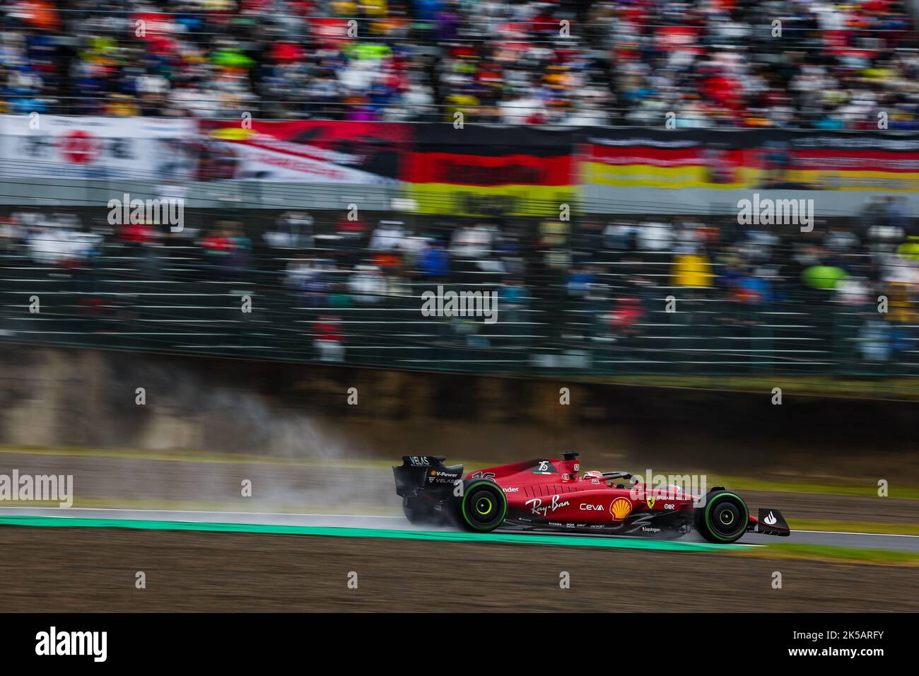 Suzuka, Japan. 07th Oct, 2022. Suzuka, Japan - 07/10/2022, 16 LECLERC Charles (mco), Scuderia ...