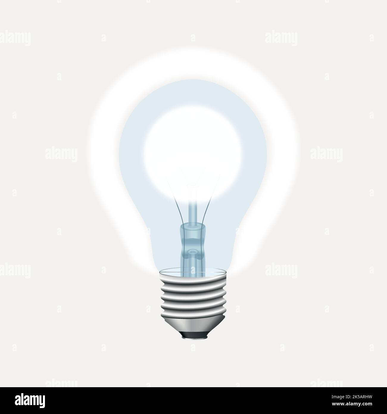 Light bulb collage element, cute illustration vector Stock Vector Image ...