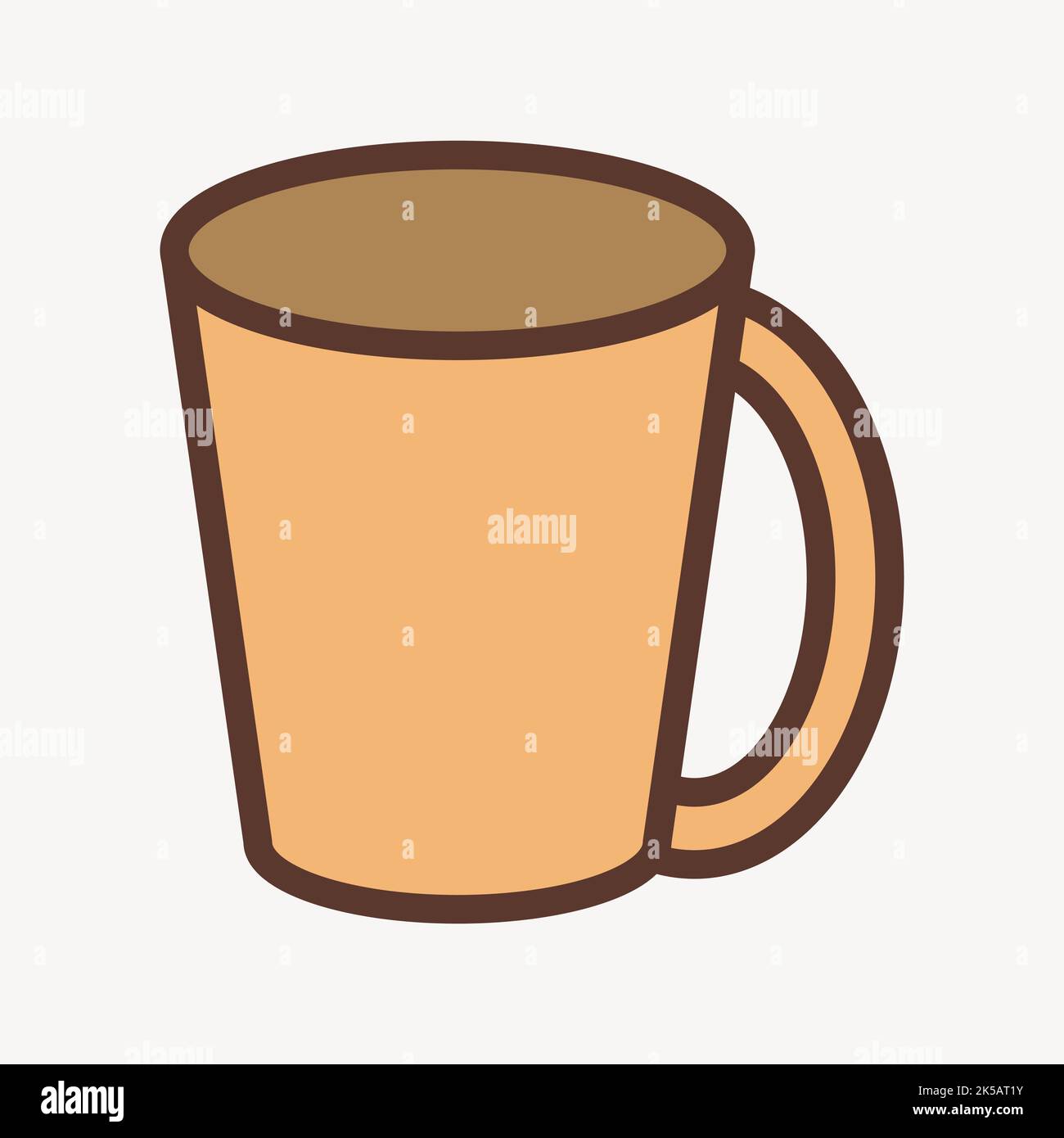 Mug collage element, cute illustration vector Stock Vector Image & Art ...