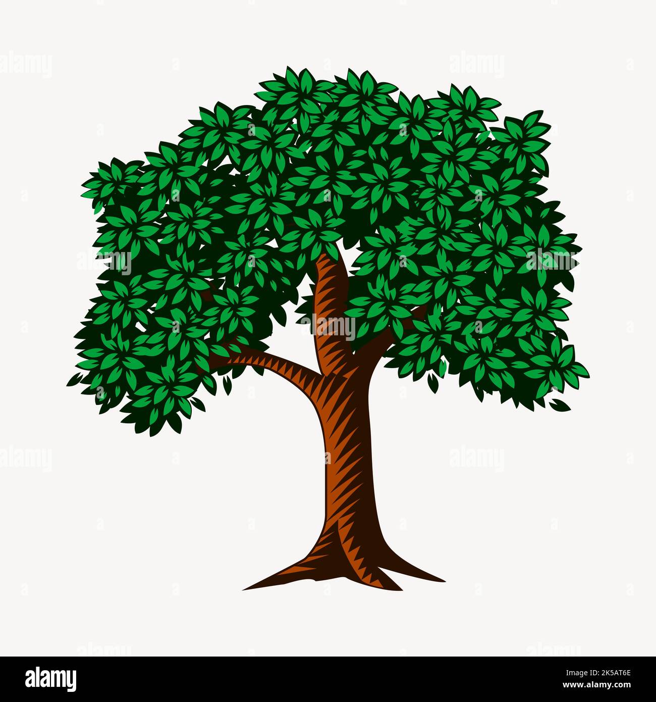 Tree collage element, cute illustration vector Stock Vector Image & Art ...
