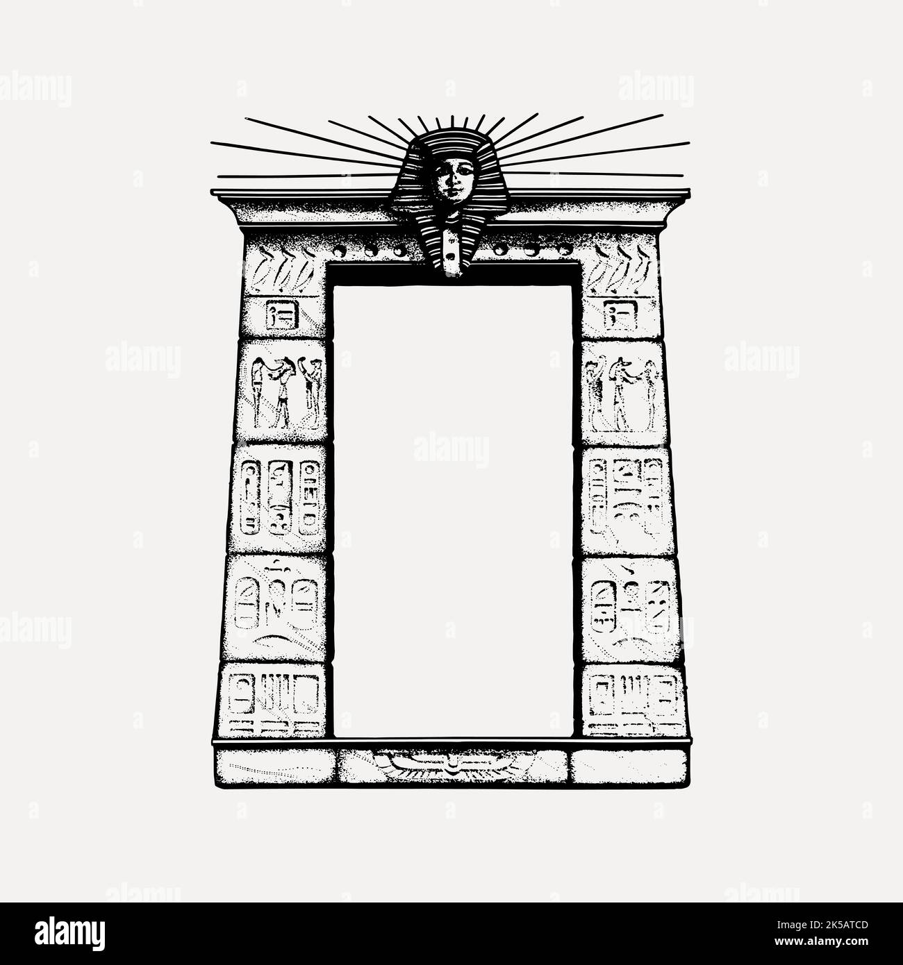 Egyptian frame collage element hi-res stock photography and images - Alamy