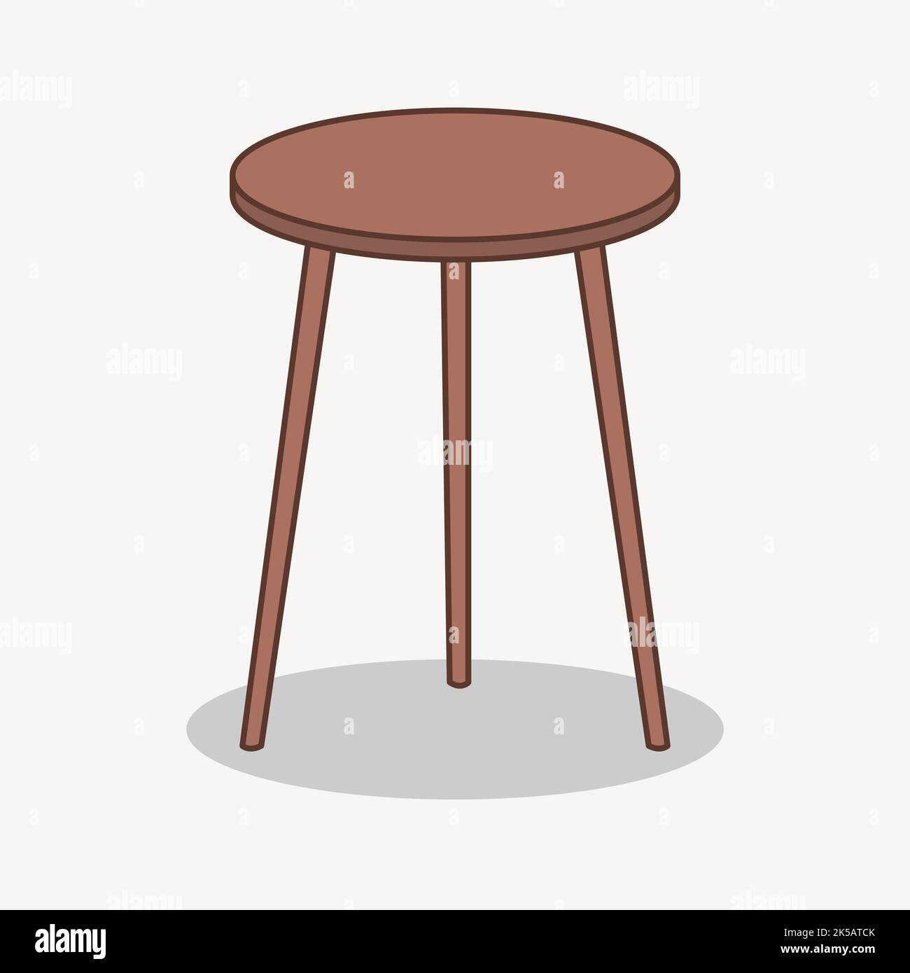 Bar table collage element, cute illustration vector Stock Vector Image ...