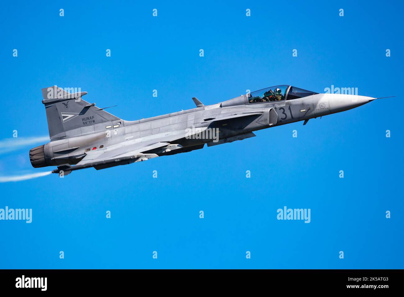 Zeltweg, Austria - September 3, 2022: Hungarian Air Force SAAB JAS 39 ...