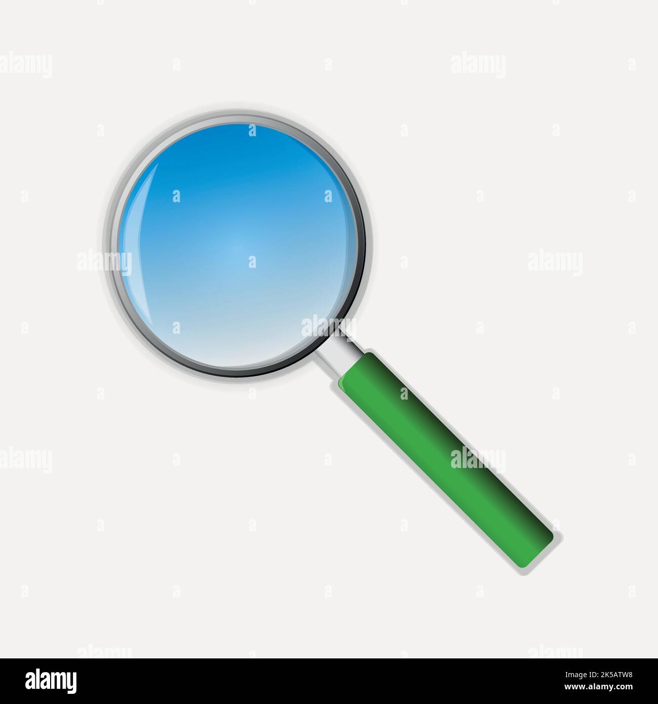 Magnifying glass collage element, cute illustration vector Stock Vector ...