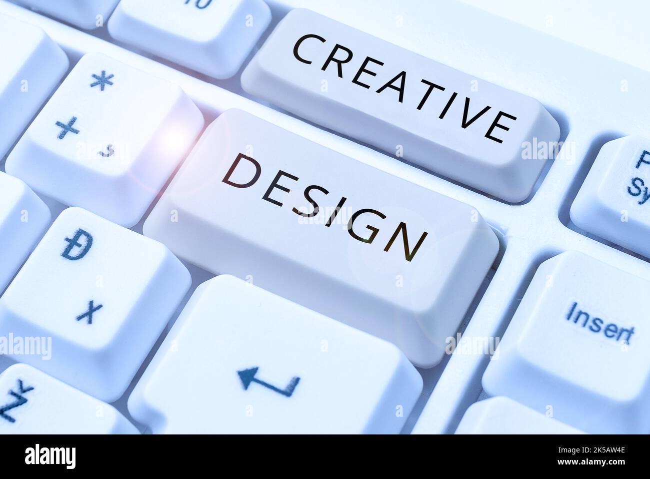 Text caption presenting Creative Design. Conceptual photo a visual element which satisfies its ...