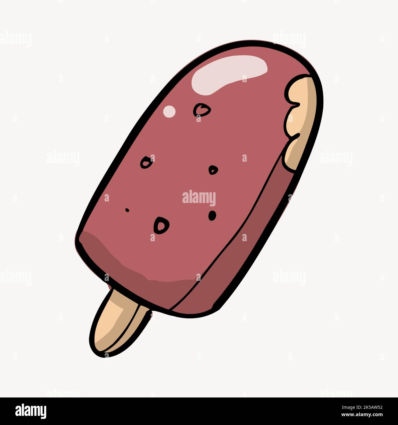 Popsicle collage element, cute illustration vector Stock Vector Image ...